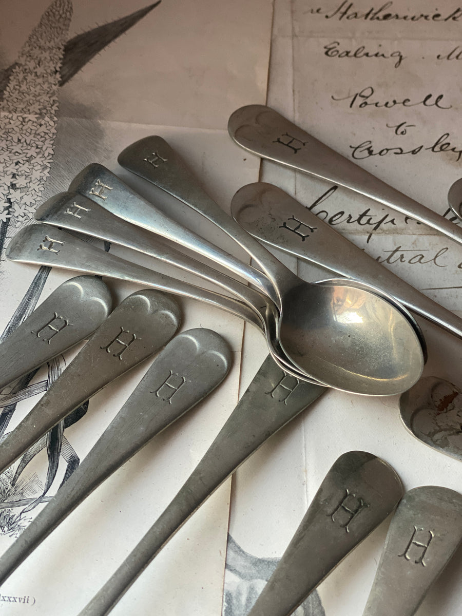 Monogrammed cutlery circa 1920 – Kestrel Antiques